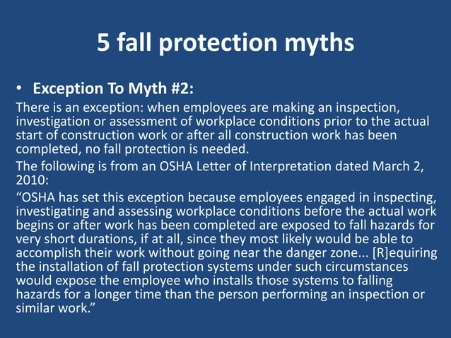Osha 3 step fall protection | PPTX