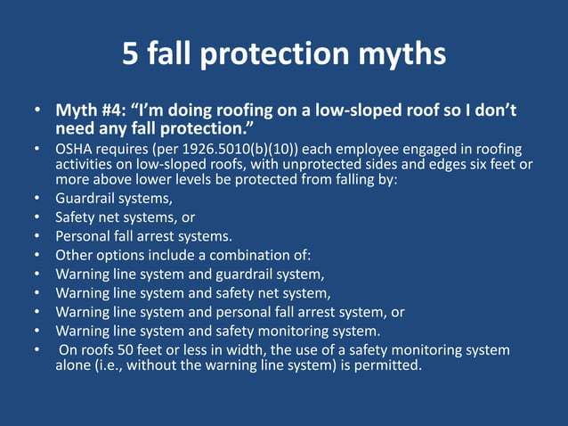 Osha 3 step fall protection | PPT