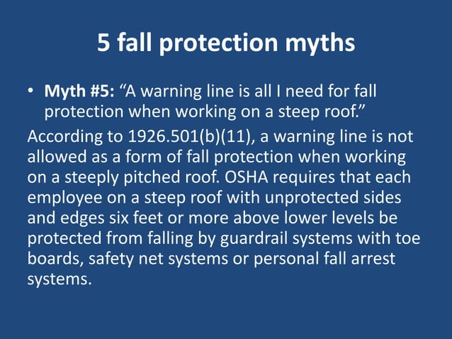 Osha 3 step fall protection | PPTX