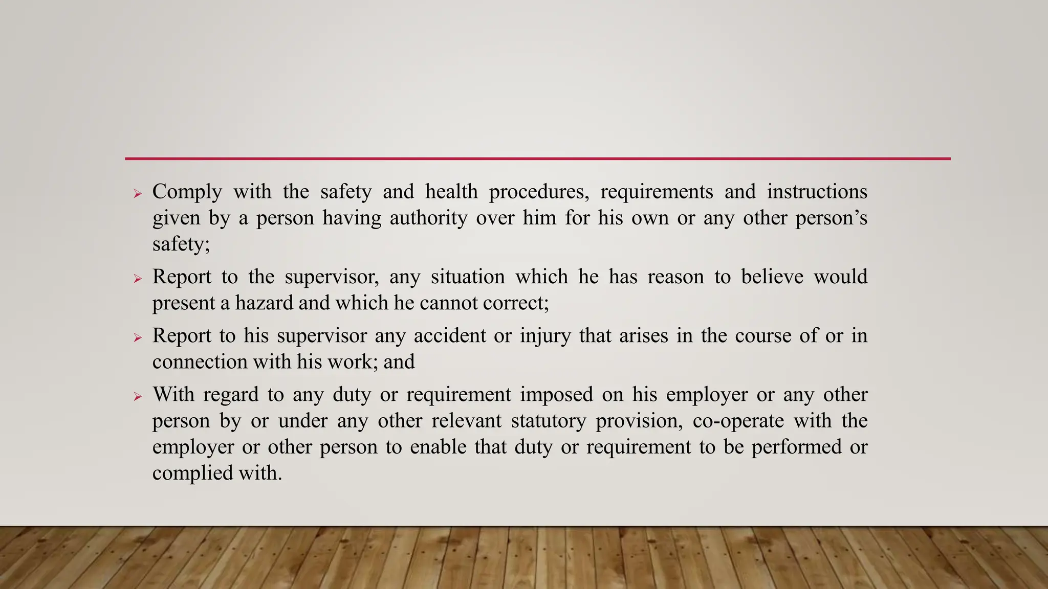occupational safety and health act (OSHA) 2007 | PPTX