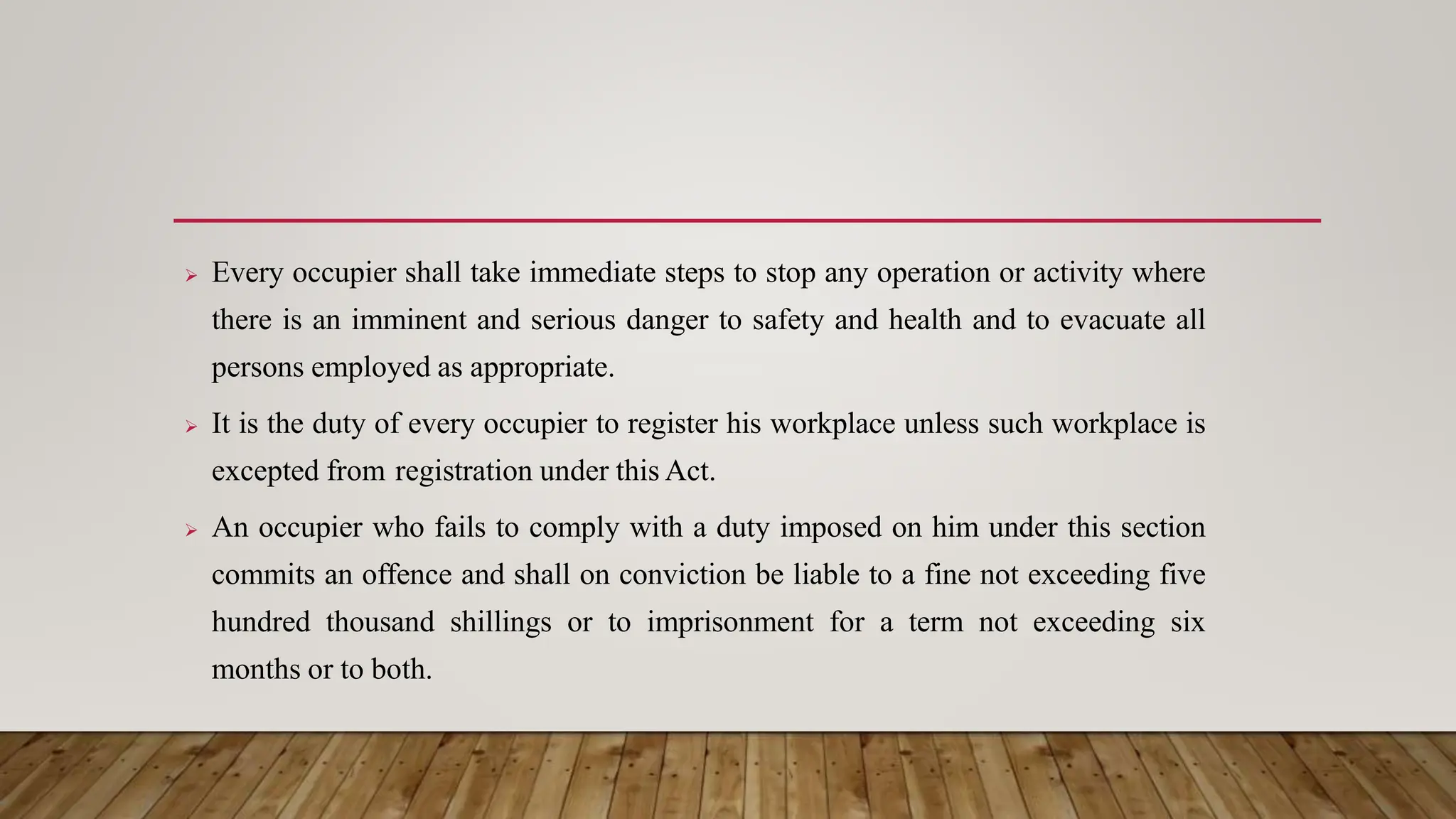 occupational safety and health act (OSHA) 2007 | PPTX