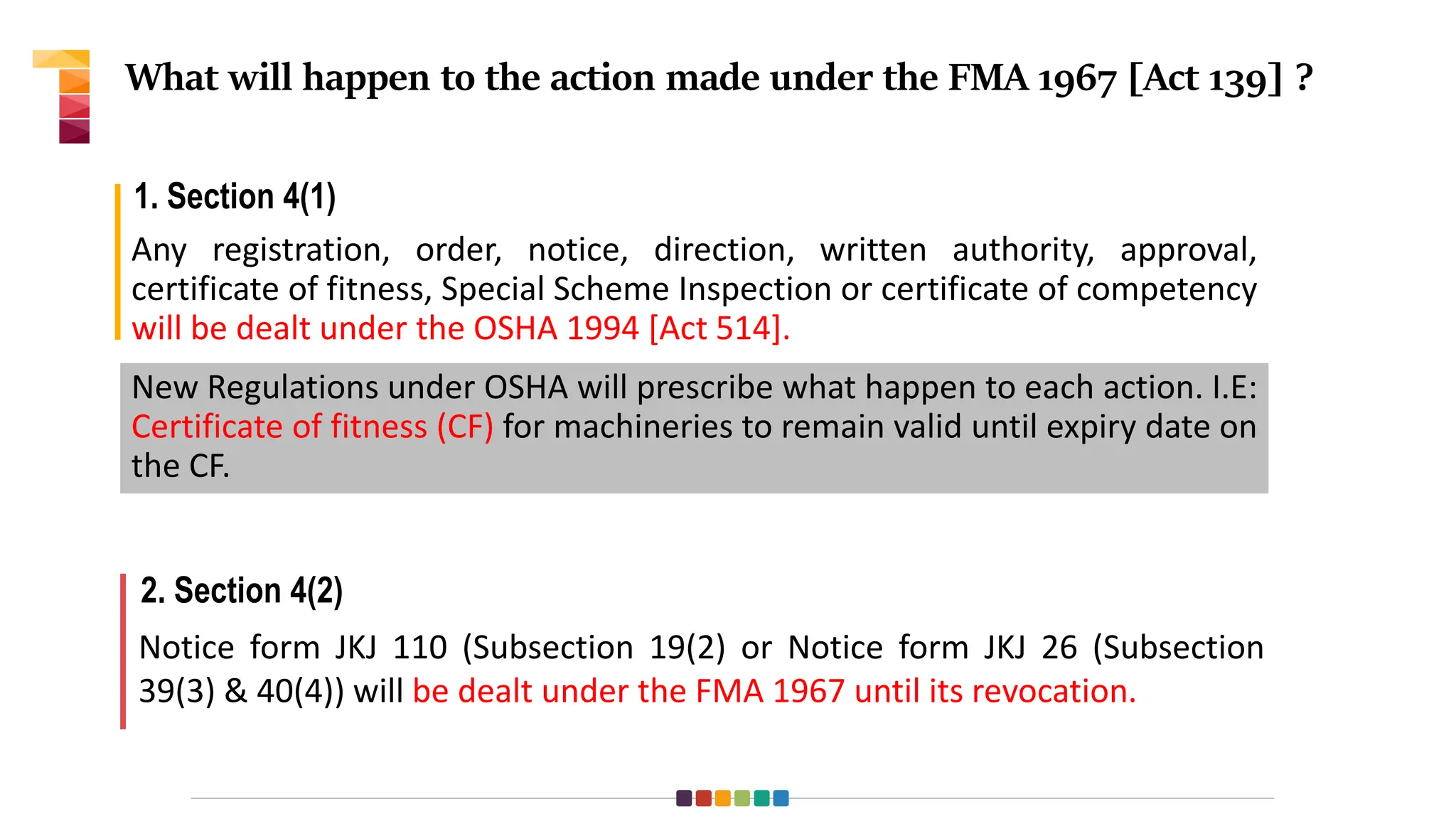 Occupational Safety and Health Act (Amendment) 2022 | PPTX