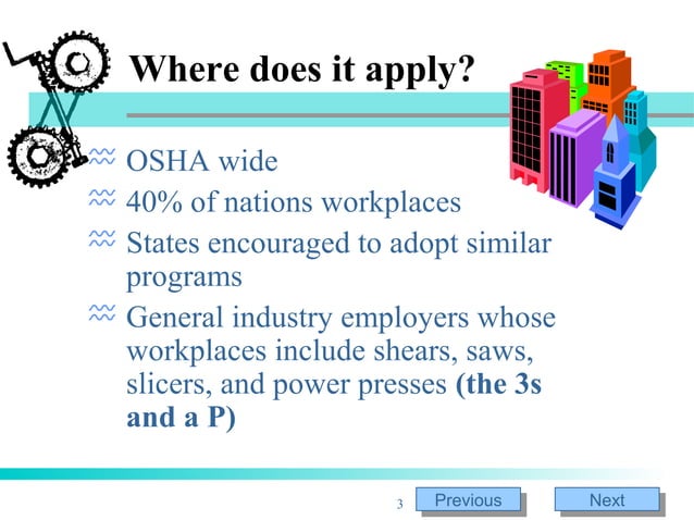 OSHA National Emphasis Program on Amputation Injuries | PPT