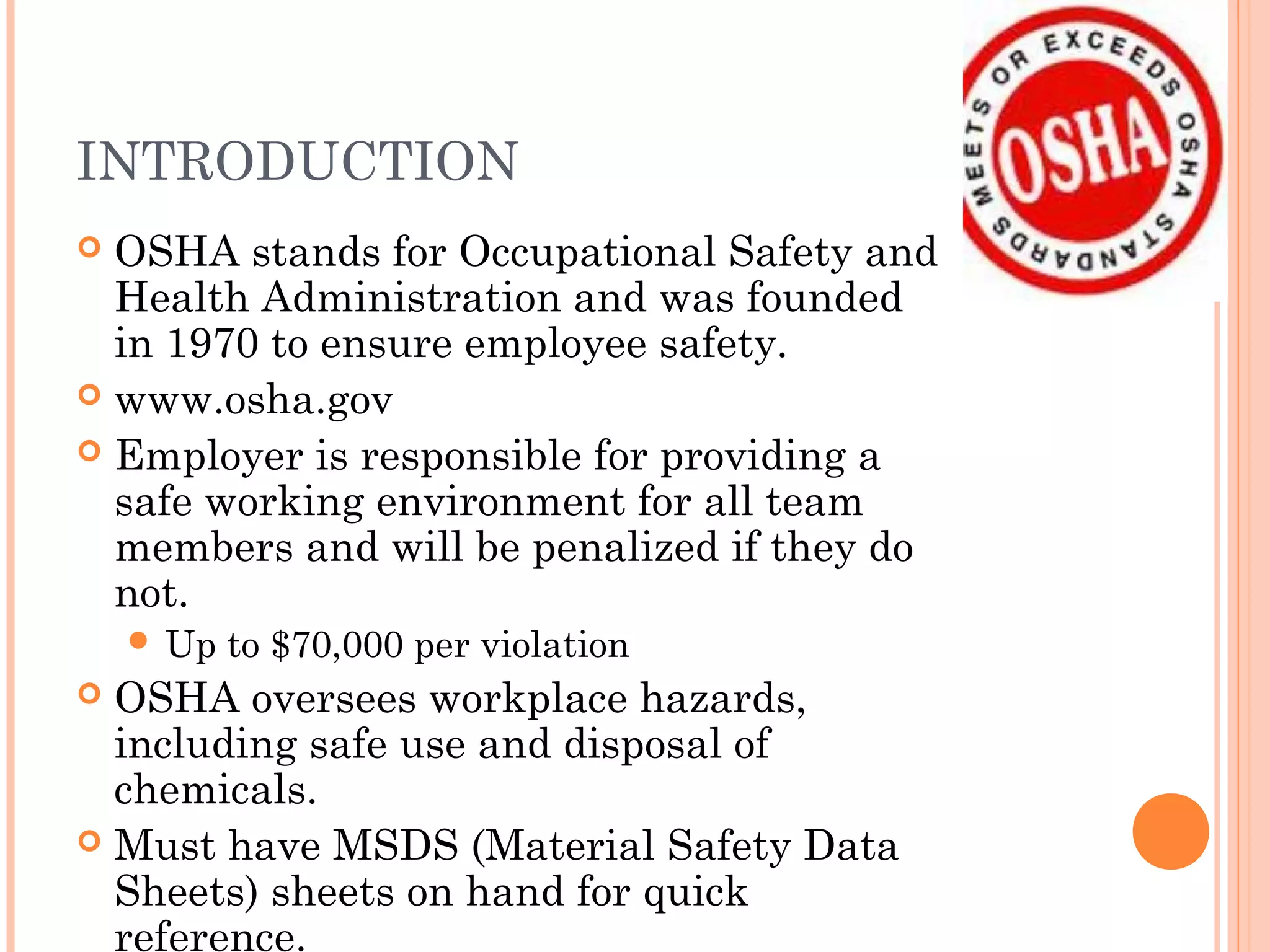 Osha and veterinary medicine | PPT