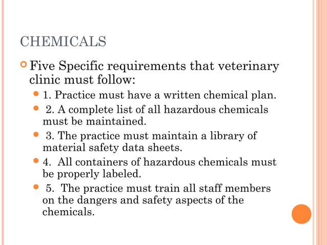 Osha and veterinary medicine | PPT