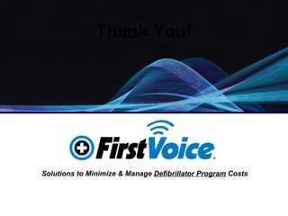 Osha Best Practice Aed & First Aid First Voice Offering | PPT