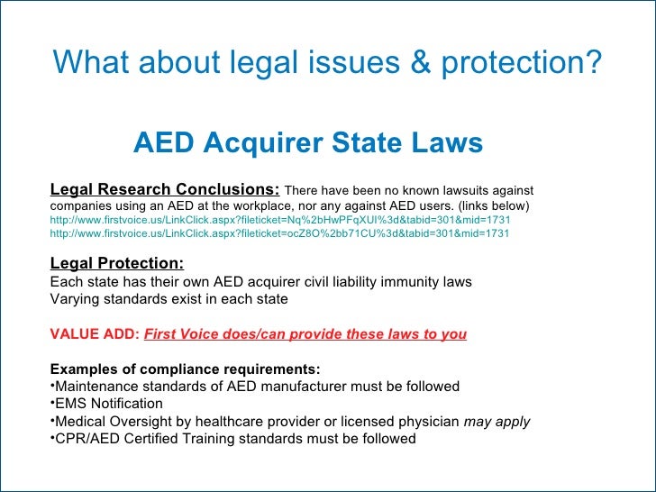 Osha Best Practice Aed & First Aid First Voice Offering