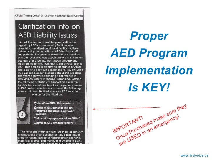 Osha Best Practice Aed & First Aid First Voice Offering