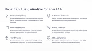 OSHA Bloodborne Pathogens Exposure Control Plan with eAuditor Audits ...