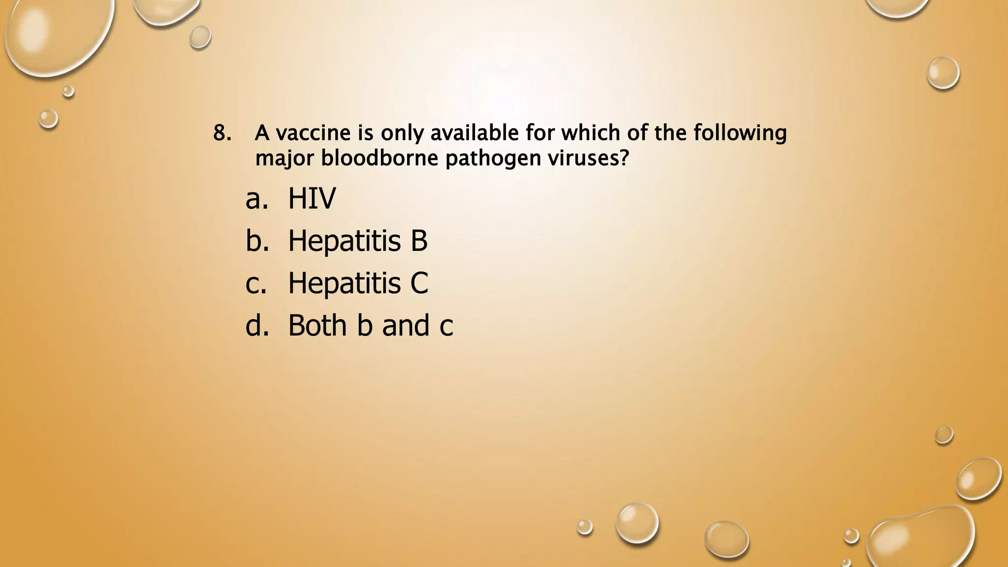 OSHA Bloodborne Pathogens Standard | PPT