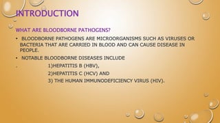 OSHA Bloodborne Pathogens Standard | PPT