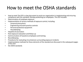 Osha bloodborne pathogens standard unit 3 | PPTX