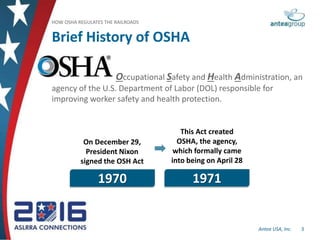 A Primer on OSHA Regulations for Railroads | PPTX