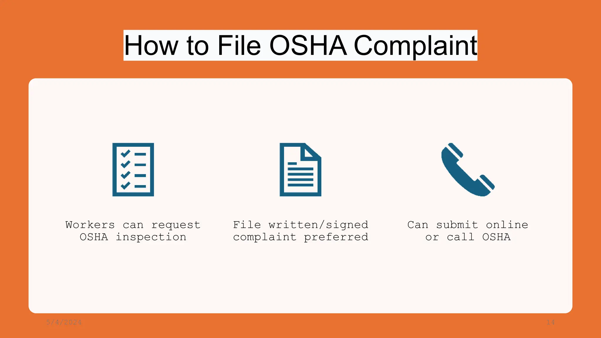 Brief Introduction to OSHA-30 Hours General Industry | PPTX