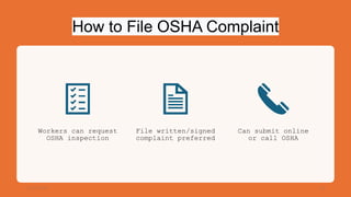 Brief Introduction to OSHA-30 Hours General Industry | PPTX