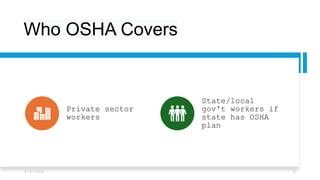 Brief Introduction to OSHA-30 Hours General Industry | PPTX
