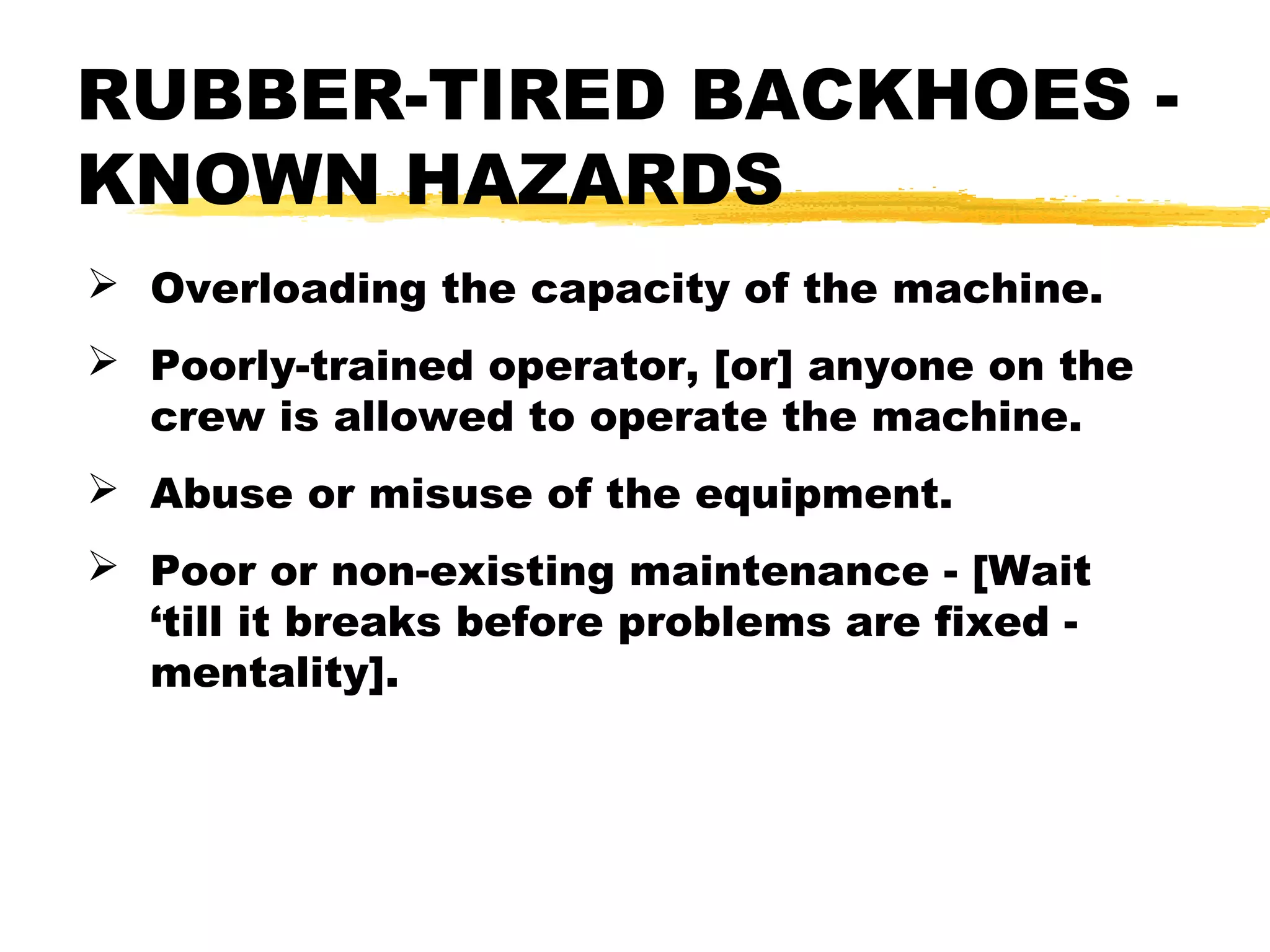 OSHA Construction Safety for Vehicles, Mobile Equipment, and Machinery ...
