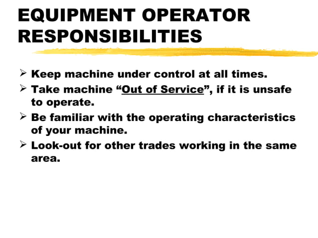 OSHA Construction Safety for Vehicles, Mobile Equipment, and Machinery ...