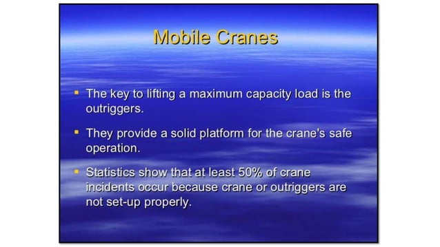 Crane Safety and Rigging | PPTX | Technology & Computing
