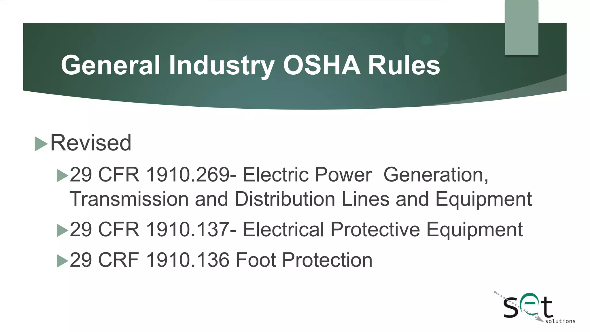 Osha electrical power_standard_changes | PDF