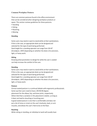 Osha ERGONOMICS | DOCX