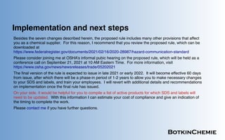 OSHA Hazard Communication Standard 2021 Proposed Rule | PDF | Chemistry ...