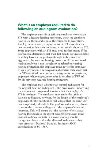 Osha hearing conservation | PDF