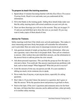 Osha heat training guide | PDF