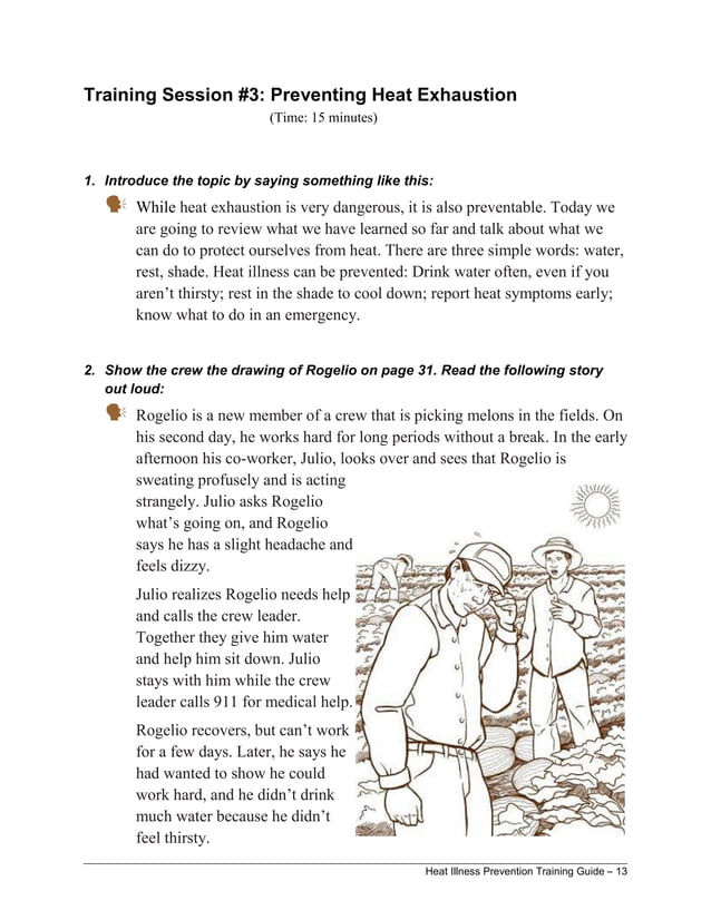 Osha heat training guide | PDF