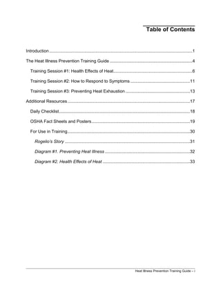 Osha heat training guide | PDF
