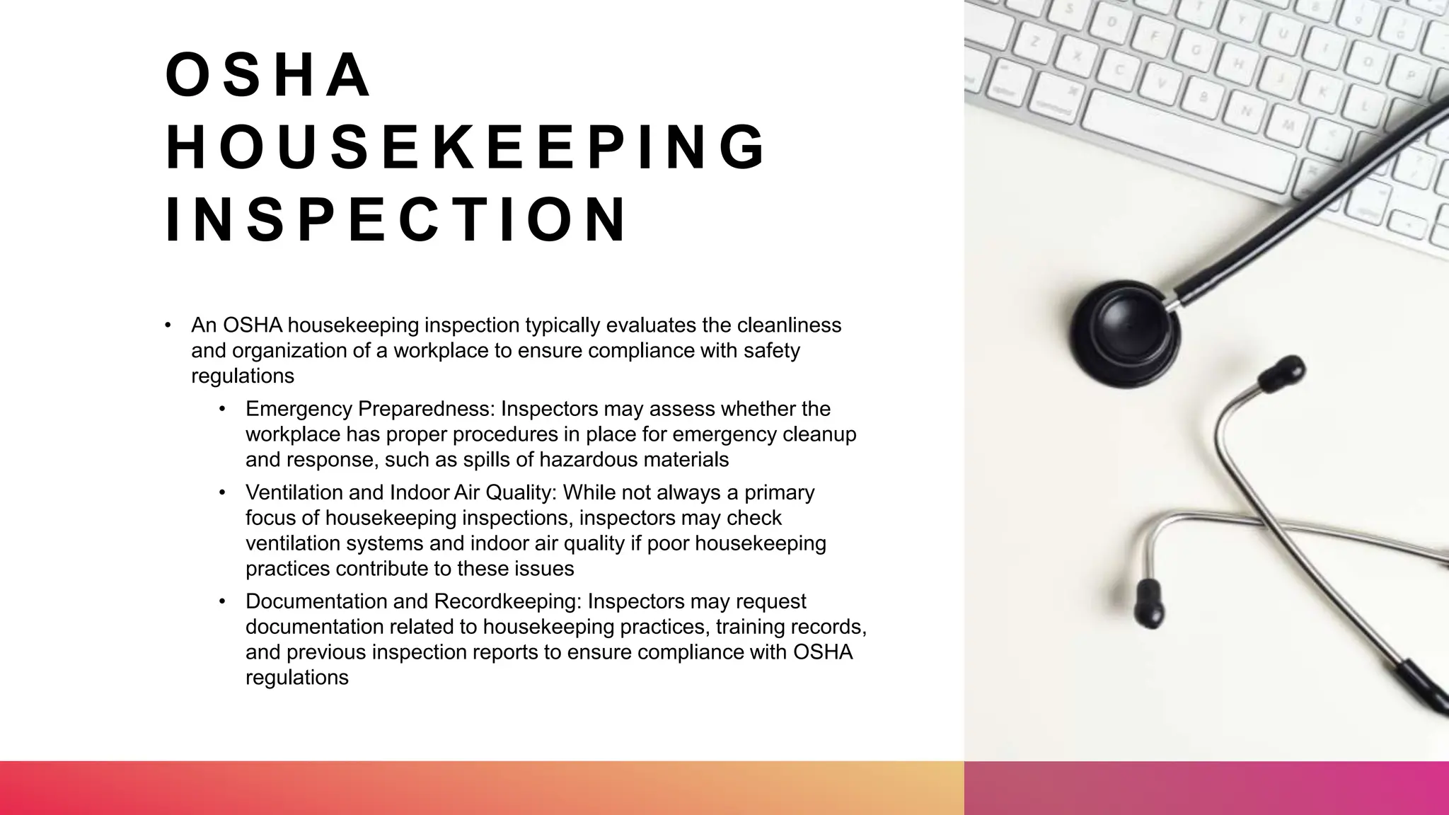 OSHA housekeeping inspection eAuditor Audits & Inspections | PDF