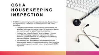 OSHA housekeeping inspection eAuditor Audits & Inspections | PDF