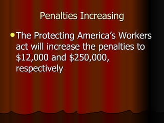 OSHA increase in penalties | PPT
