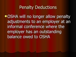 OSHA increase in penalties | PPT