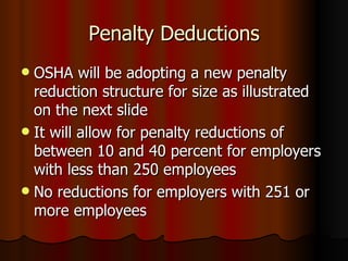 OSHA increase in penalties | PPT