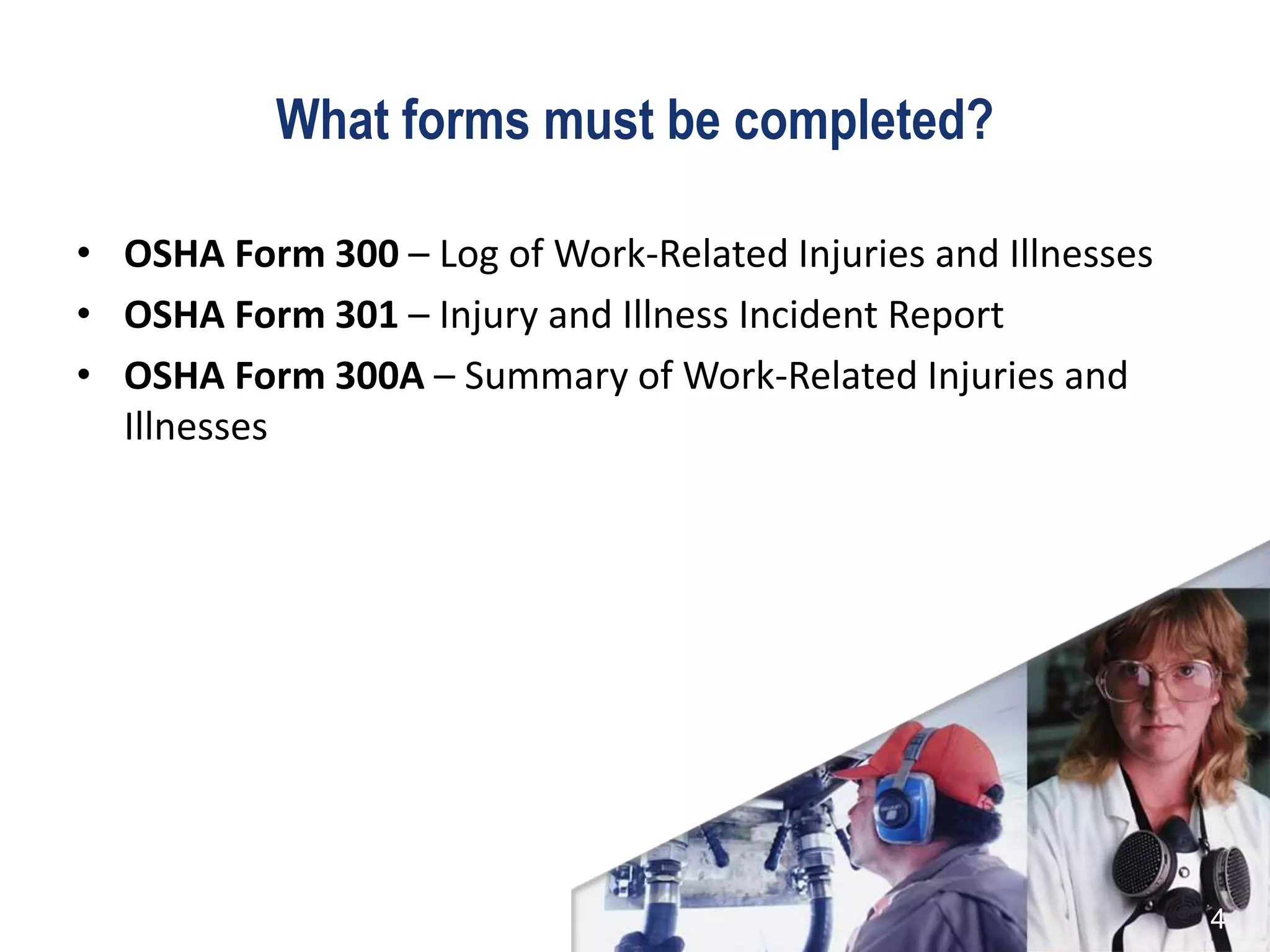 Osha injury reporting | PPTX