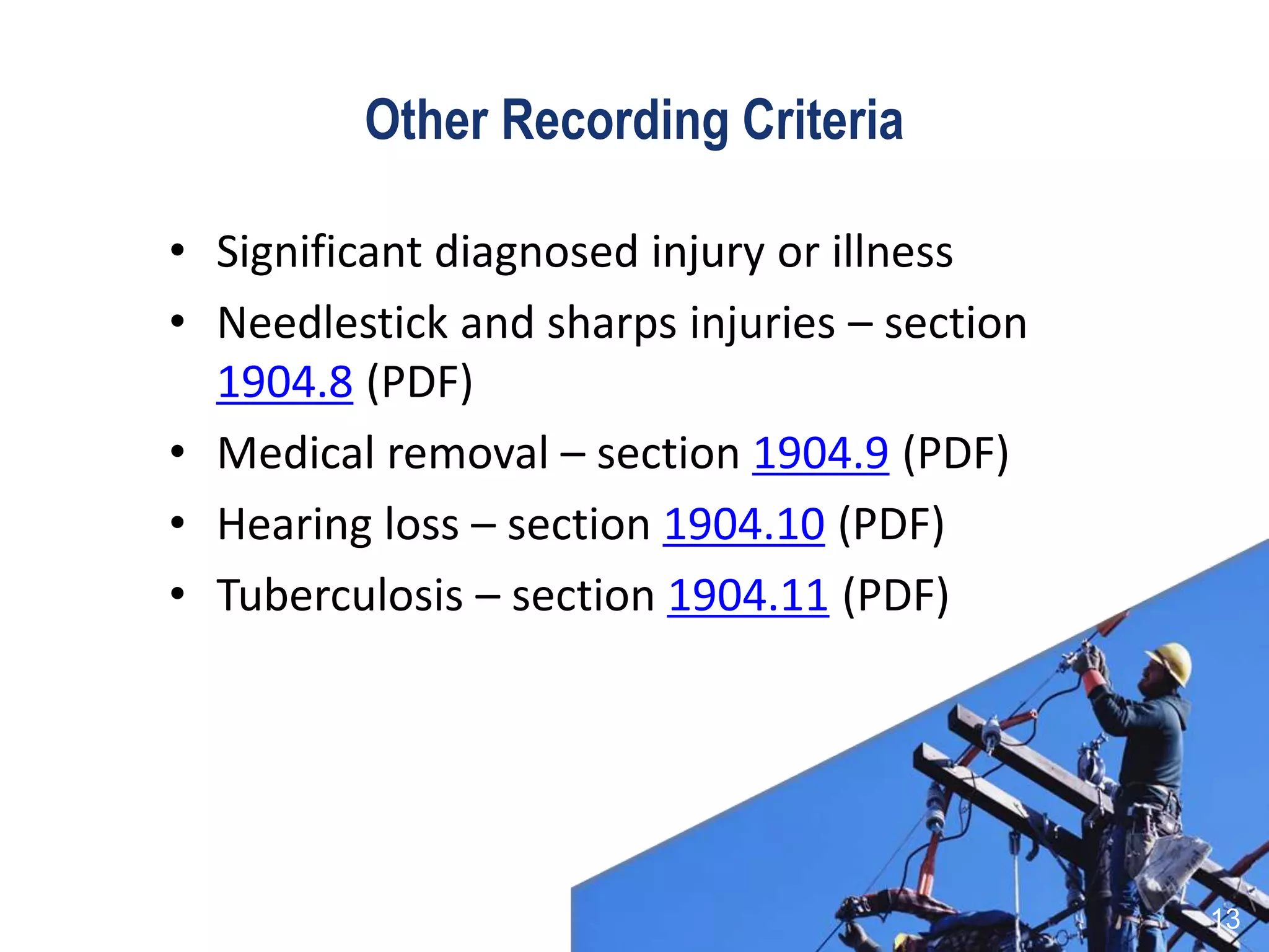 Osha injury reporting | PPTX