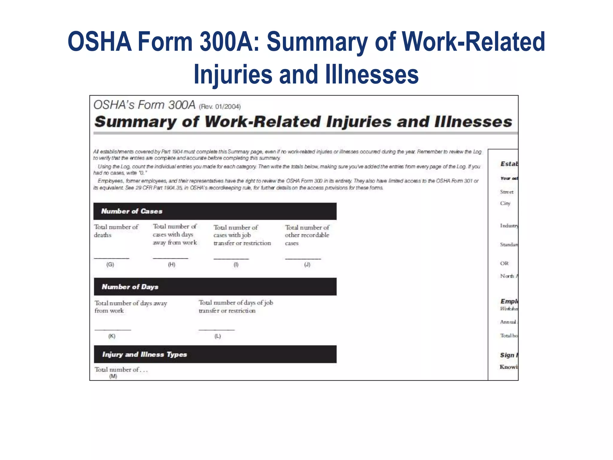 Osha injury reporting | PPTX