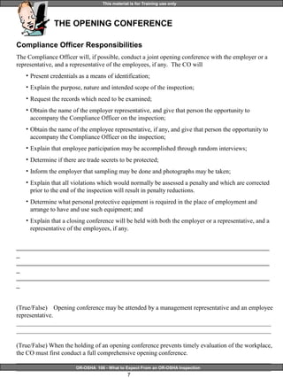 Osha inspection | PDF