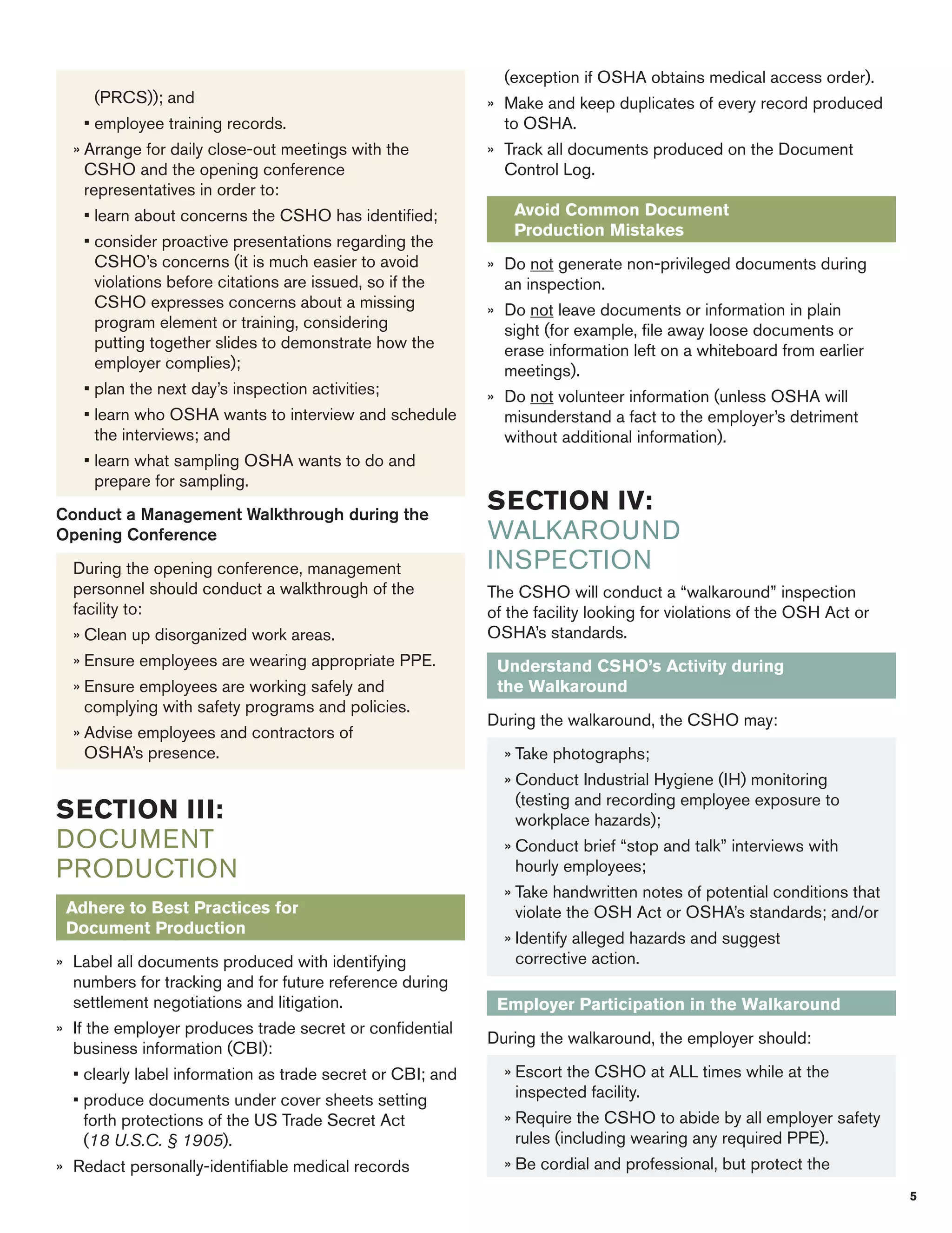 Osha inspection checklist | PDF