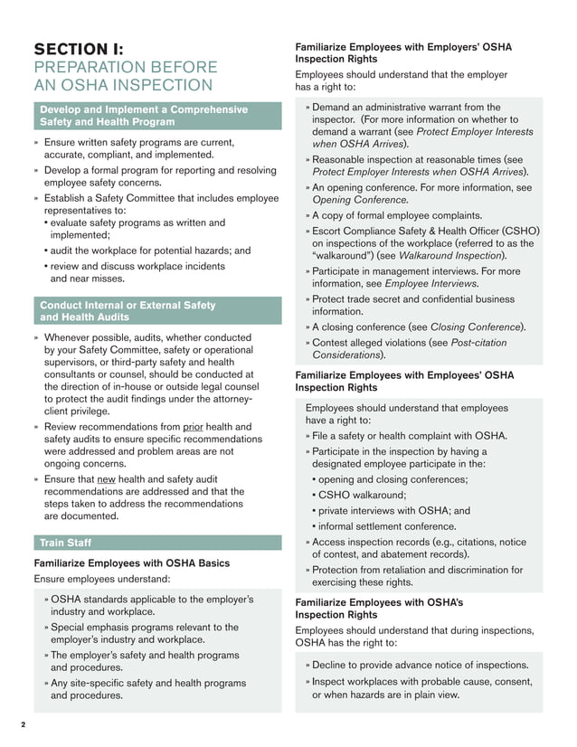 Osha inspection checklist | PDF