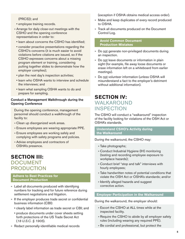 Osha inspection checklist | PDF