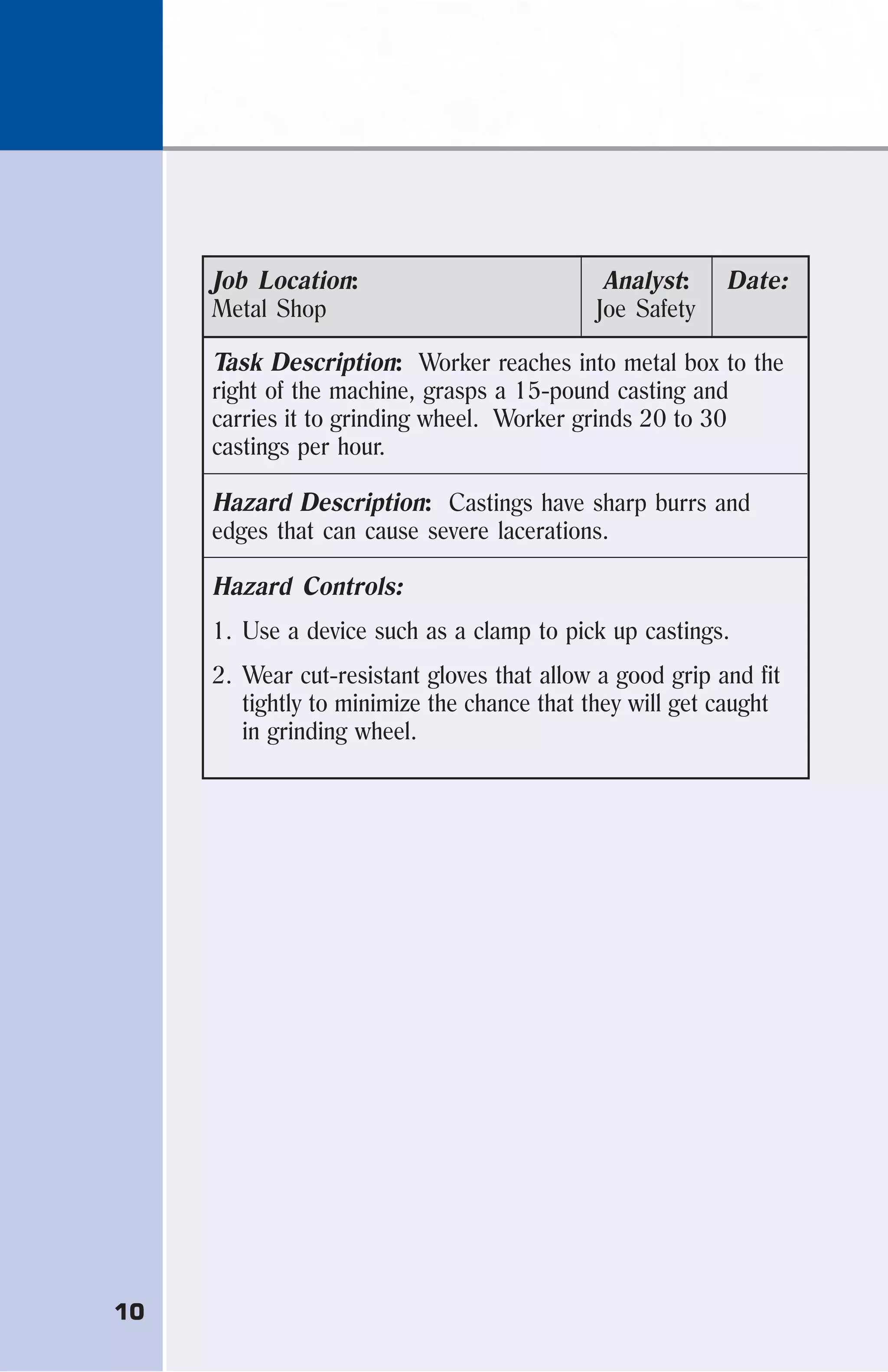 Osha job hazard analysis procedure | PDF