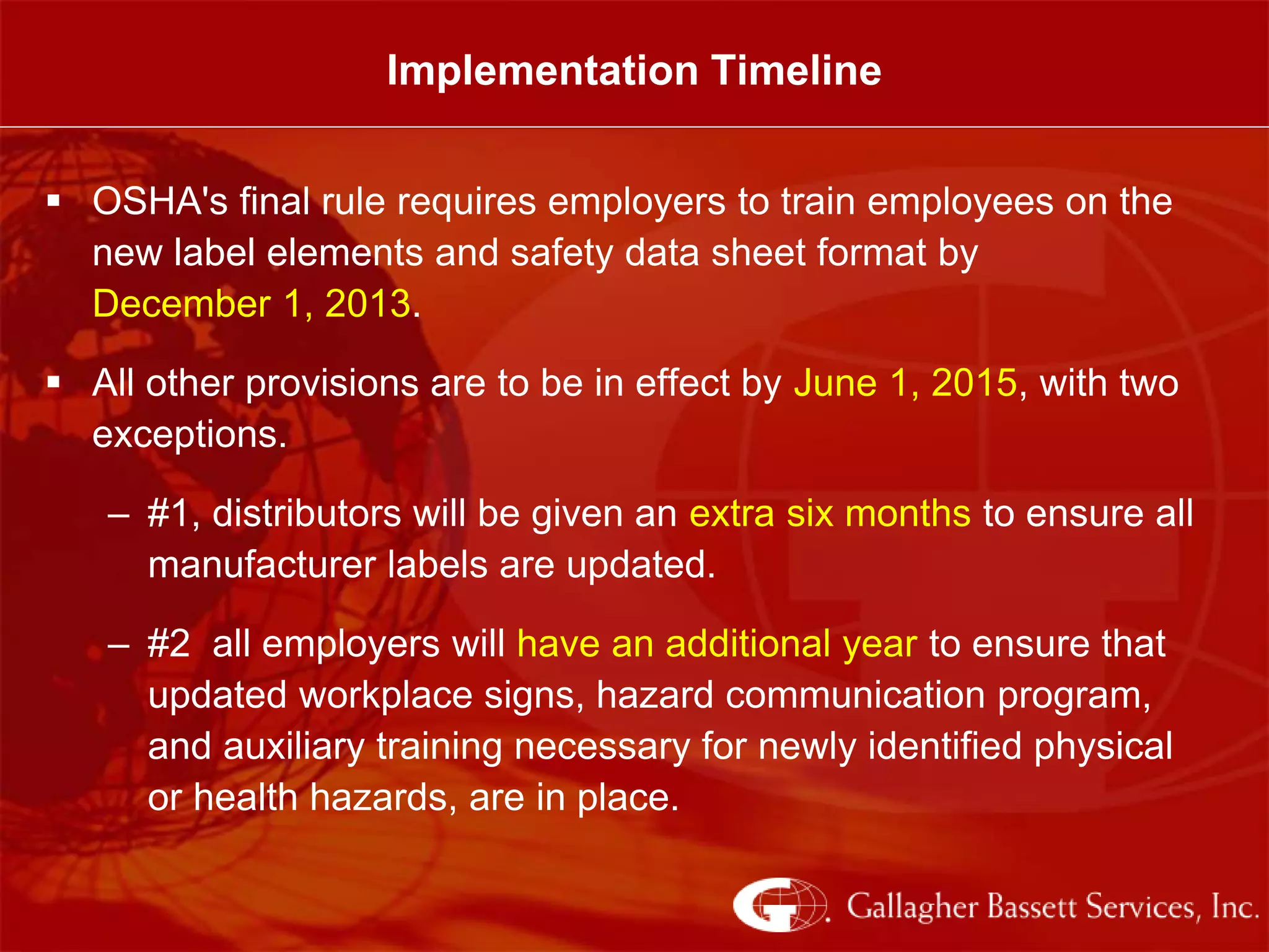 OSHA Mandatory Training | PPTX | Chemistry | Science