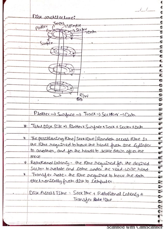 OPERATING SYSTEMS handwritten FIVE NOTES | PDF