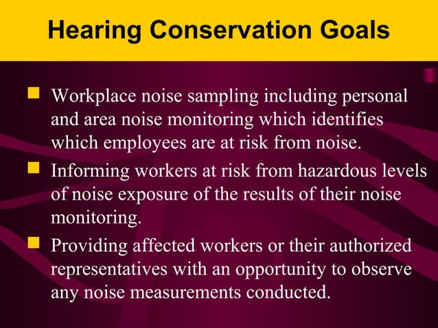 OSHA Noise and Hearing Conservation | PPT