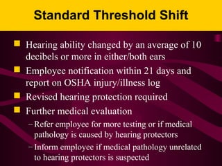 OSHA Noise and Hearing Conservation | PPT