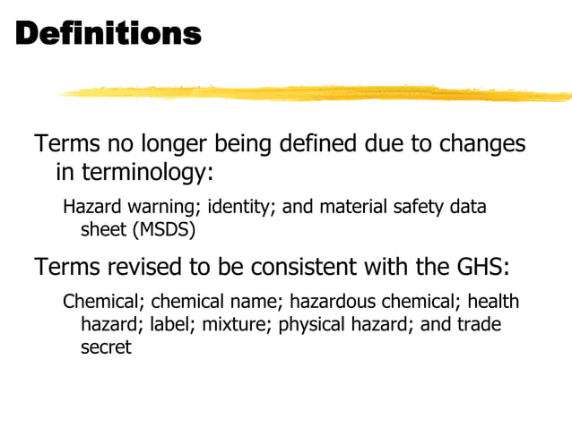 Osha on hazcom and ghs | PPTX