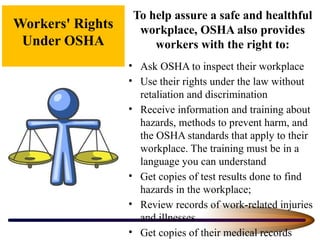 OSHA Orientation.pptx for safety occupational safety and health | PPTX