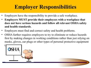OSHA Orientation.pptx for safety occupational safety and health | PPTX